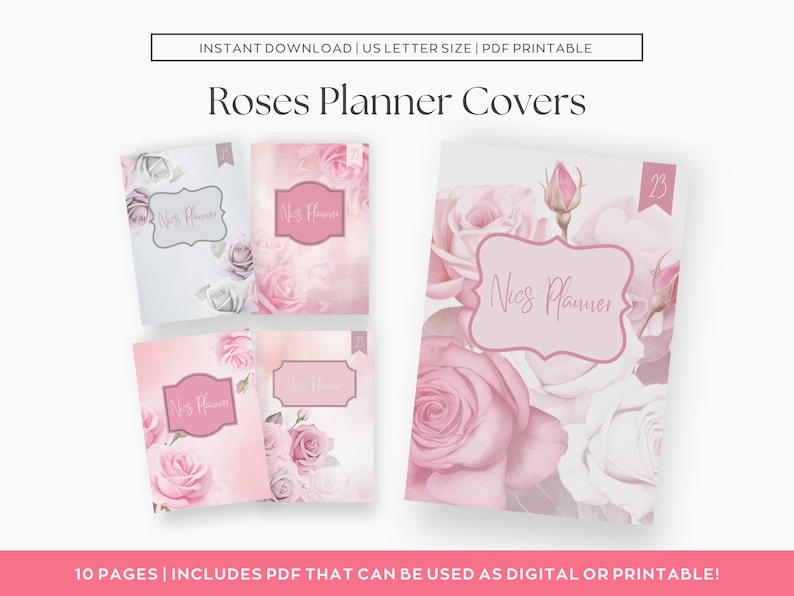 EDITABLE Planner Covers Bundle Printable or Digital Planner - Etsy