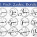Zodiac Traits SVG Bundle, Astrology Cut Files, Gemini Svg, Leo Shirt ...