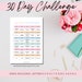Declutter 30 Day Challenge Printable Template, Cleaning Checklist ...