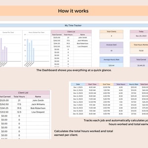 Time Tracker Spreadsheet, Excel & Google Sheets, Time Keeping Tracker ...