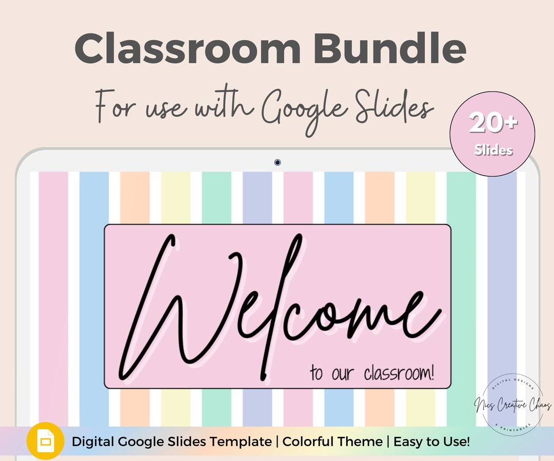Google Slides Editable Classroom Templates, Google Slides Classroom Kit ...
