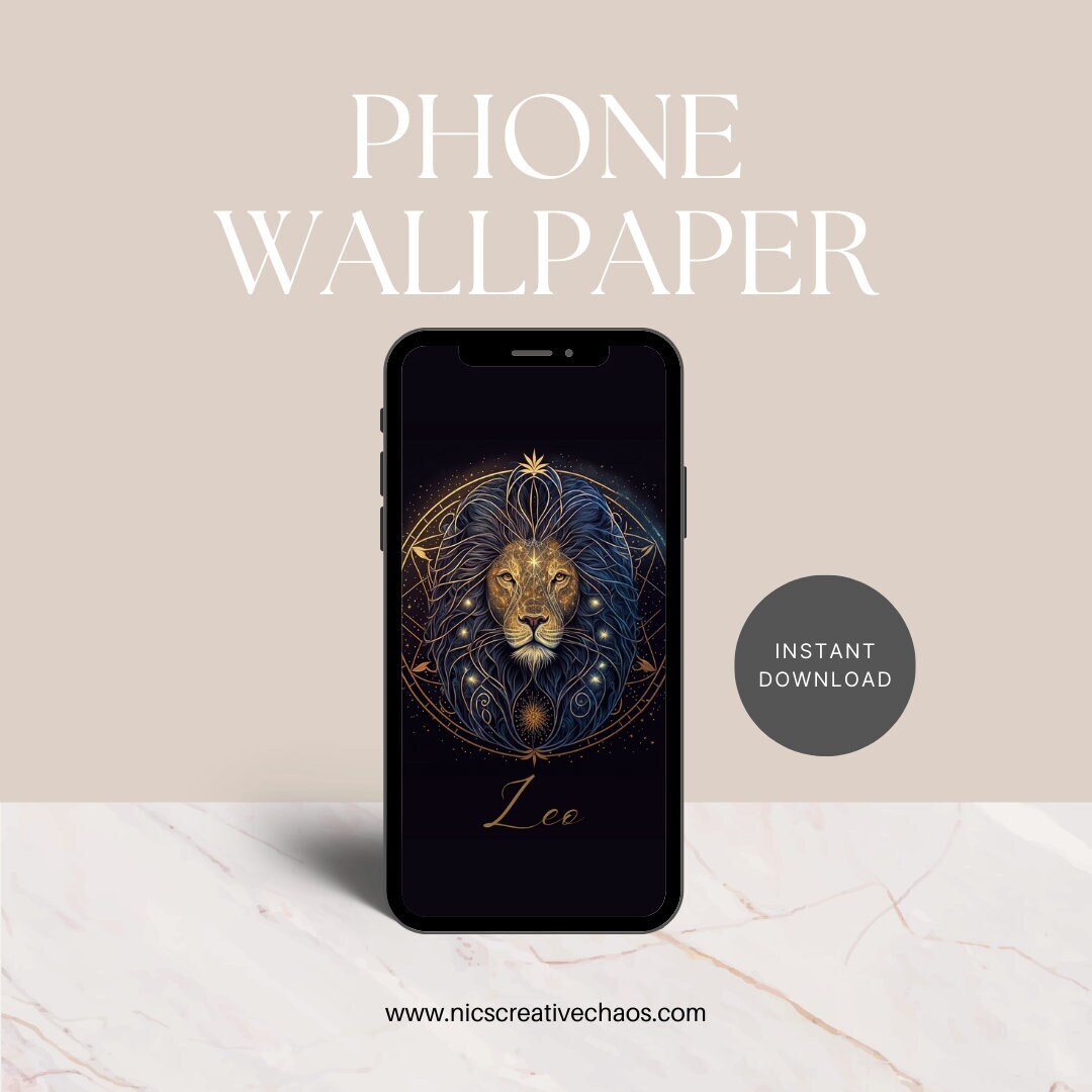 Leo Zodiac Cell Phone Wallpaper | Leo Wallpaper | Black White ...