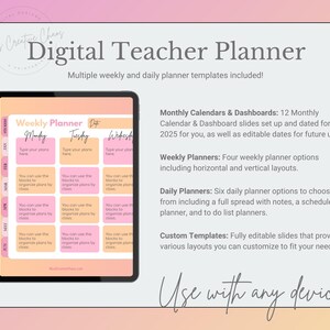 Digital Teacher Planner Google Slides, Classroom Management Tools ...