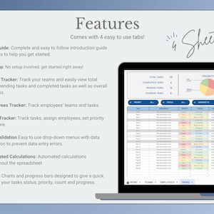 Teams Task Tracker Spreadsheet Google Sheets Template, Teams Task ...