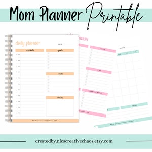 Printable Mom Planner BUNDLE | Daily, Weekly, Monthly & More | DIY ...