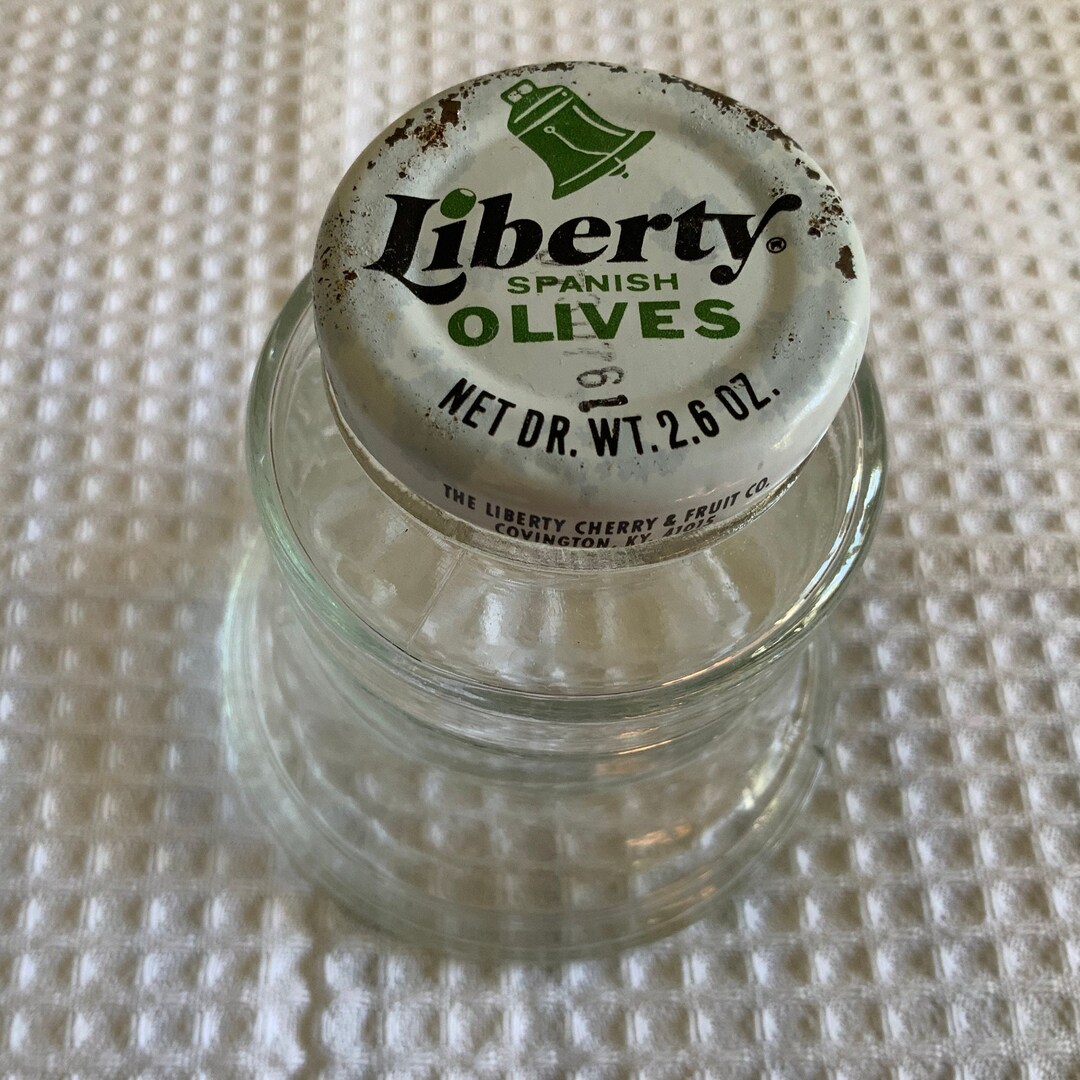Vintage Liberty Bicentennial | Spanish Olives | Liberty Bell Jar | With ...