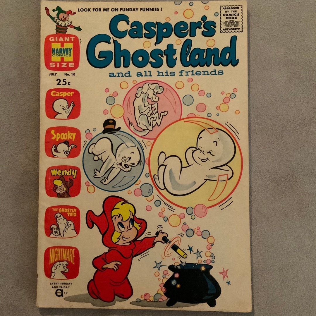 Vintage Casper's Ghostland Comic Book | 1961 Harvey Giant Size - Etsy