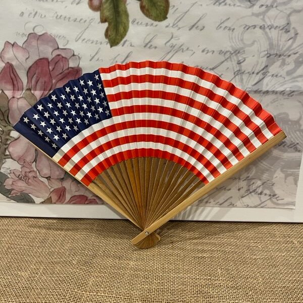 American Flag Hand Fan - Etsy