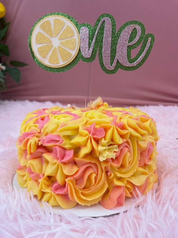 Lemon Cake Topper Lemonade Cake Topper Lemonade Party Lemon - Etsy