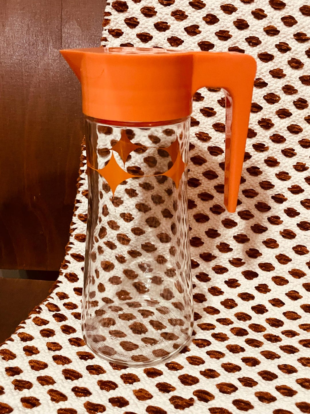 Anchor Hocking Orange Atomic Starburst Juice Pitcher - Etsy