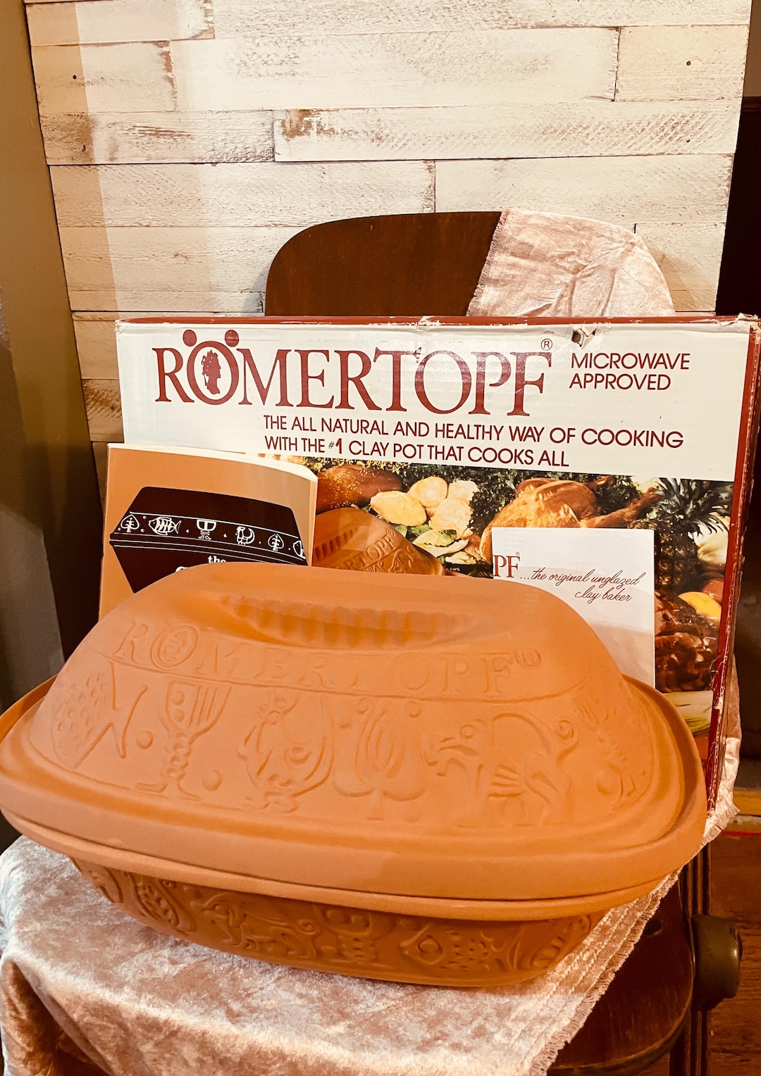 1980s Romertopf Clay Pot Cooker - New-in-box - Etsy