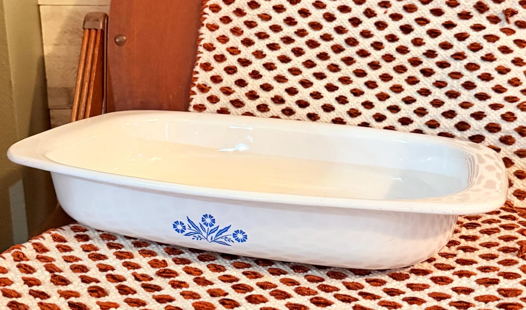 Vintage Corning Ware Blue Cornflower Roaster Pan - Etsy