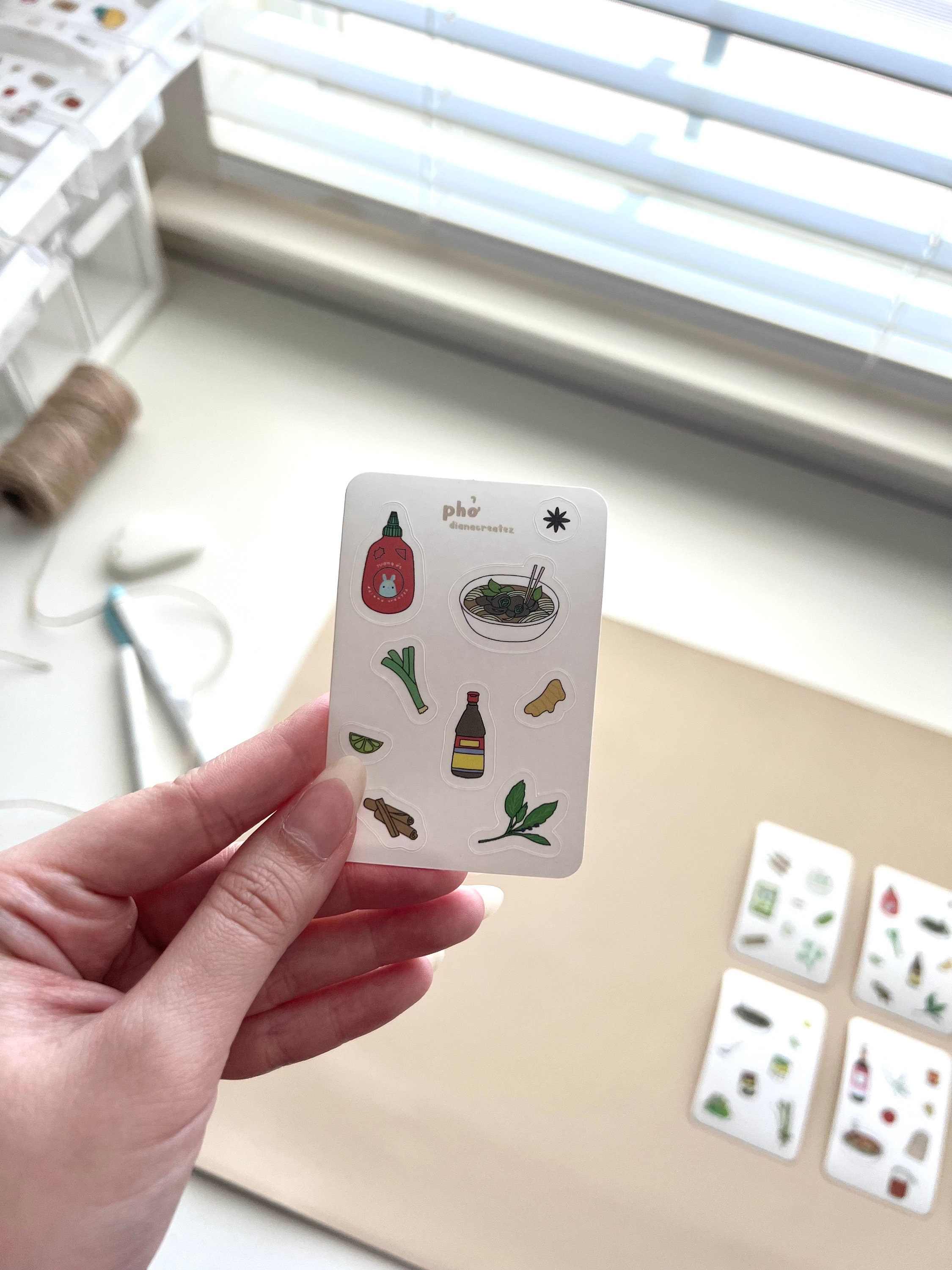 Vietnamese Food Sticker Sheets | Mini Sticker Sheets | Viet Food ...