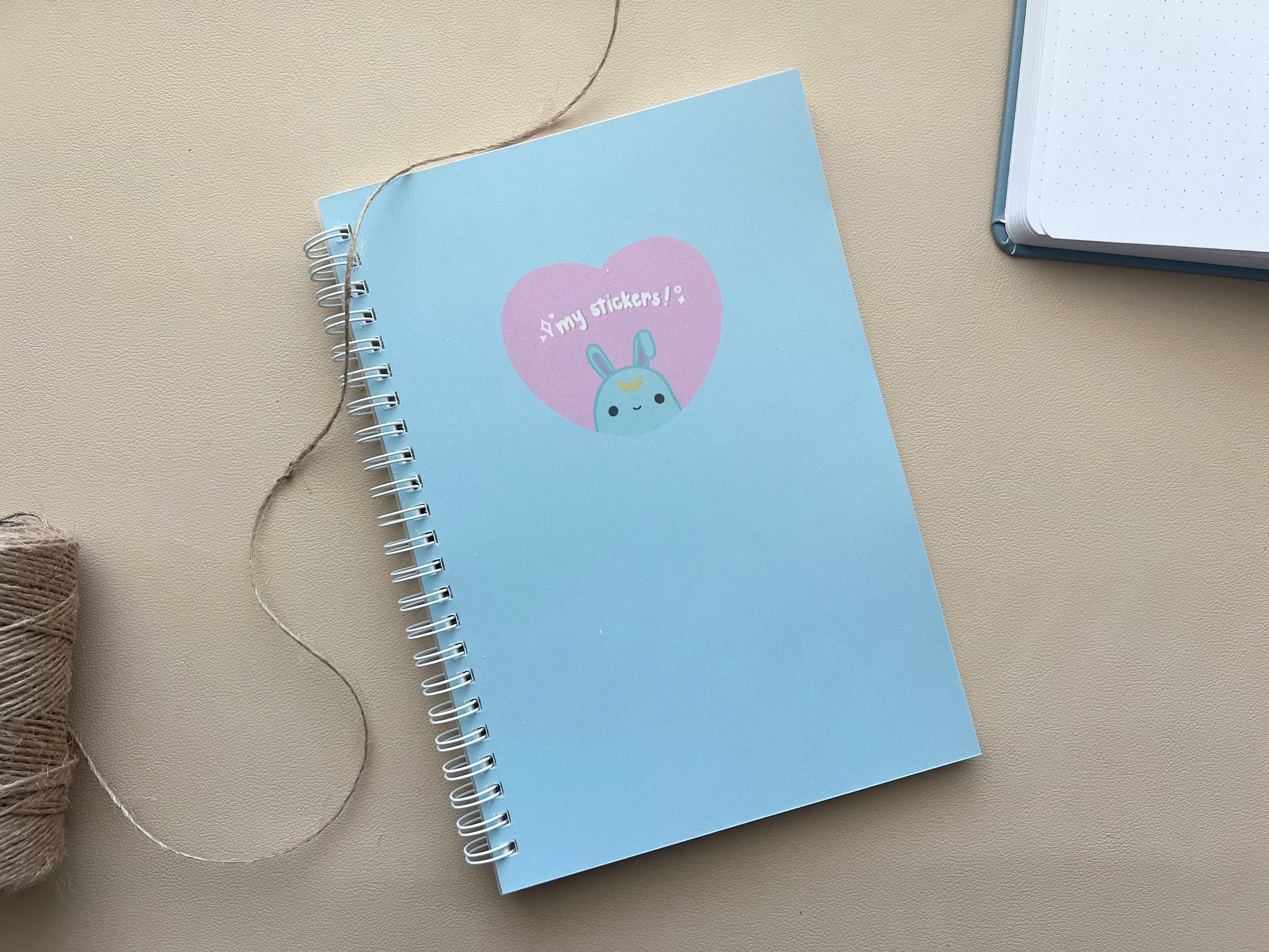 Cute Sticker Collecting Book Luna the Bunny Potato Kawaii - Etsy