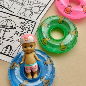 Baby Angel Coloring Pages — Cute Summer Beach Vacay Coloring Cards - Etsy