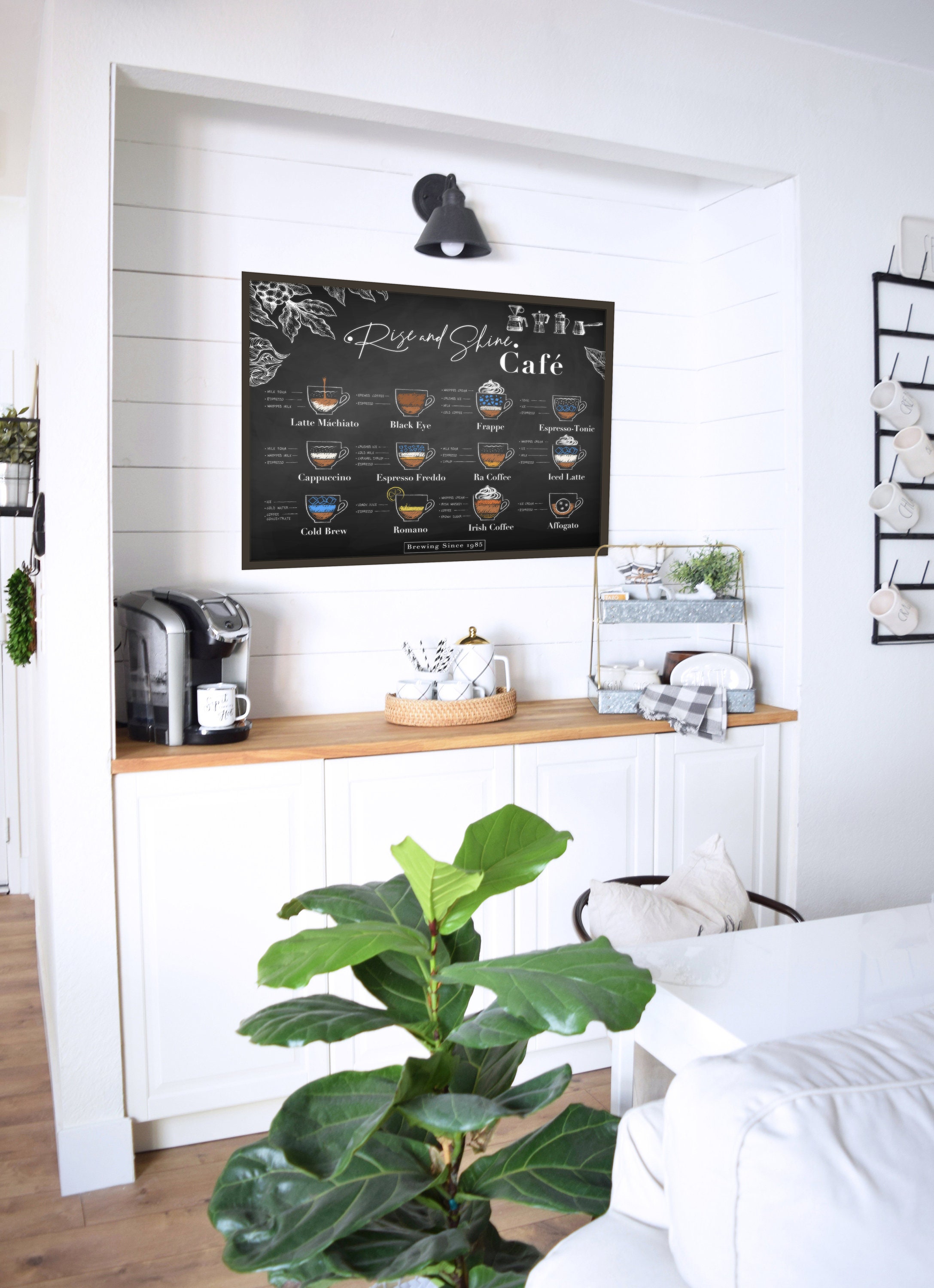 Coffee Bar Poster | Etsy