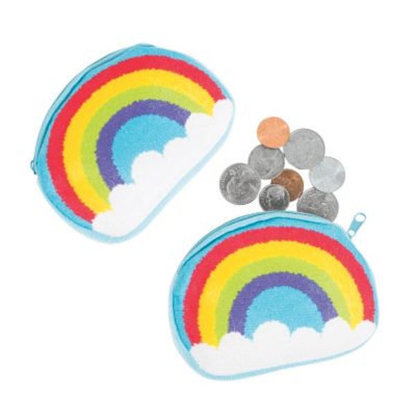 Rainbow Coin Purse - Etsy