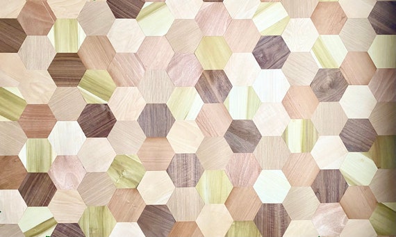 GEOMETRIC Accent Wall Modern Wood HEXAGON Panels TEXTURE - Etsy