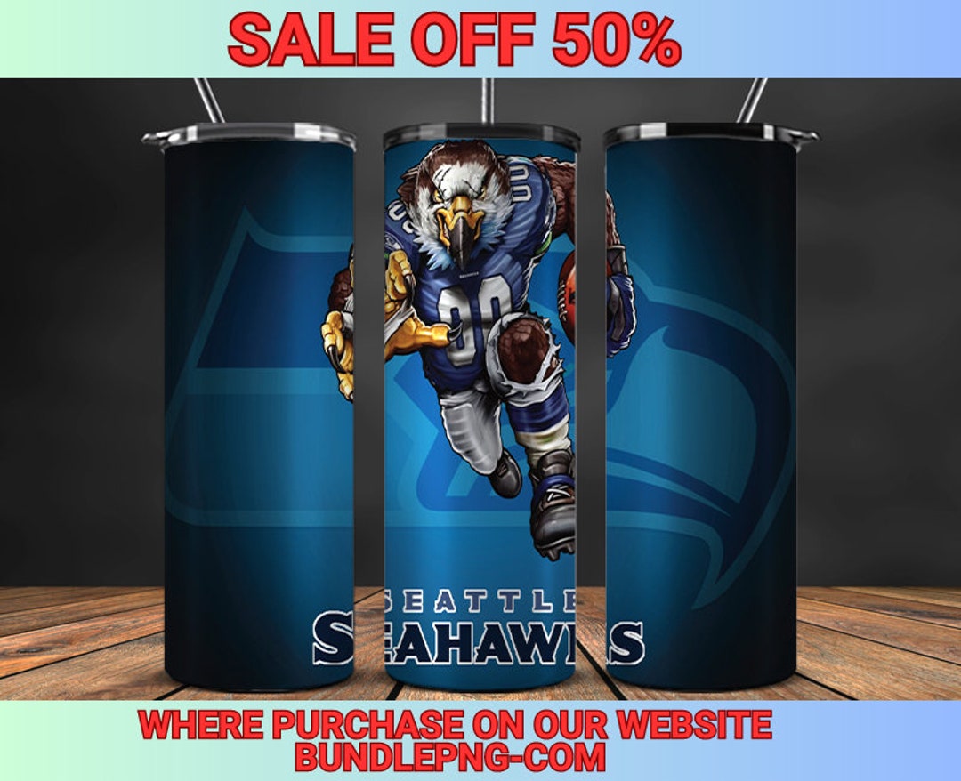 Seahawks Tumbler Wrap football Wraps mascot Tumbler 29. LINK - Etsy