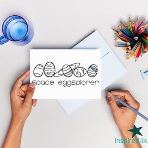 Space Eggs SVG, Easter Outer Space PNG, Planet Easter Egg, Astronomy ...