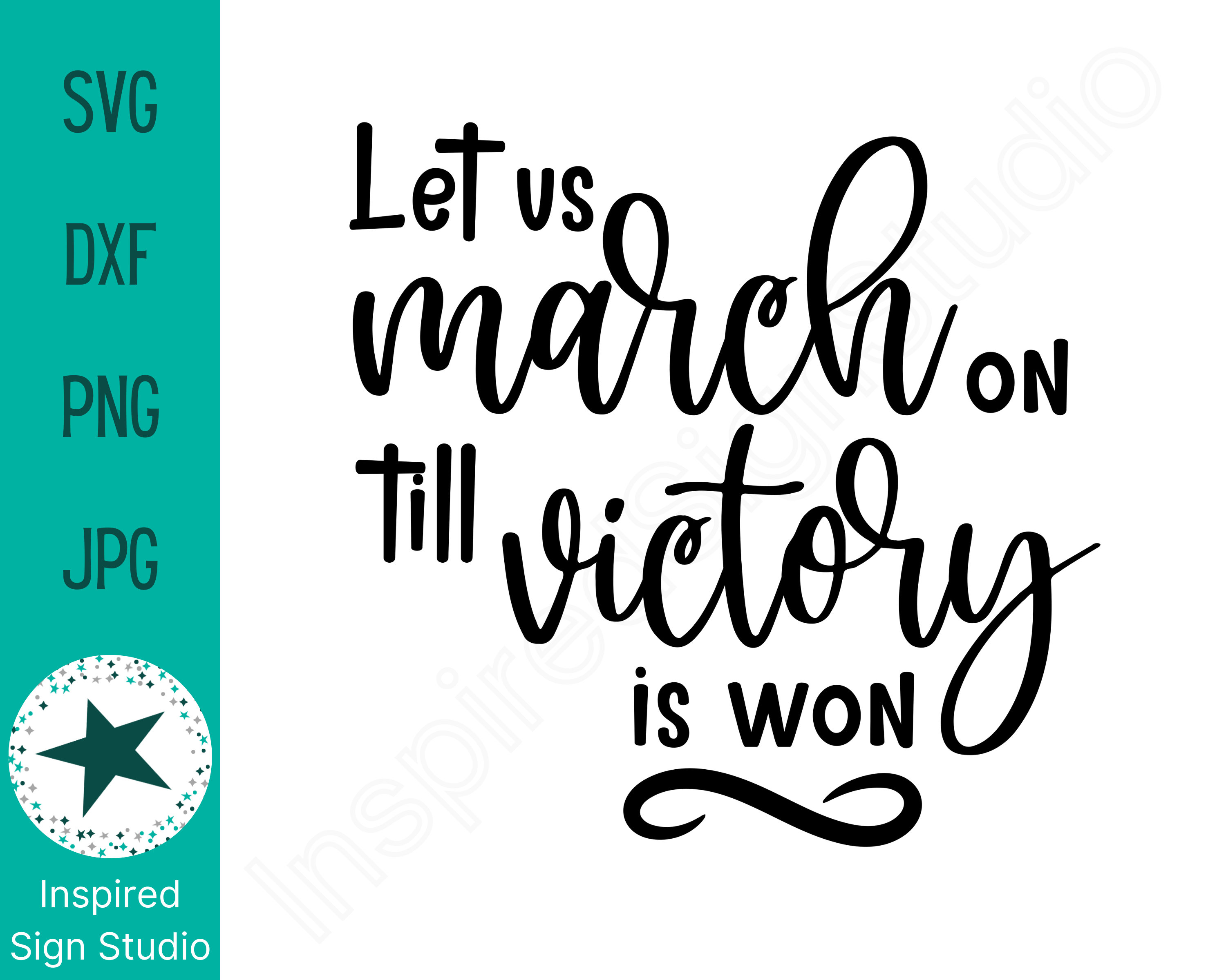 Let Us March on Till Victory is Won SVG Black National Anthem - Etsy