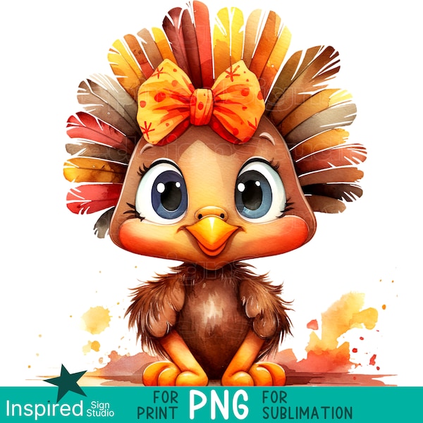 Watercolor Turkey - Etsy