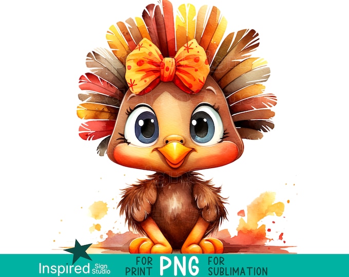 Cute Turkey Clipart | Clipart Bundle | 10 Adorable Designs ...