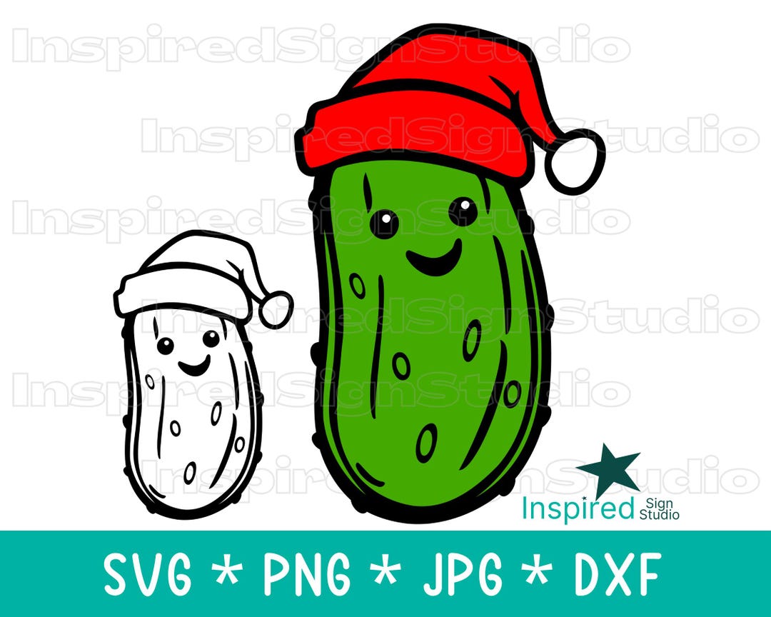 Christmas Pickle SVG: Funny Santa Hat Design (digital Download) - Etsy