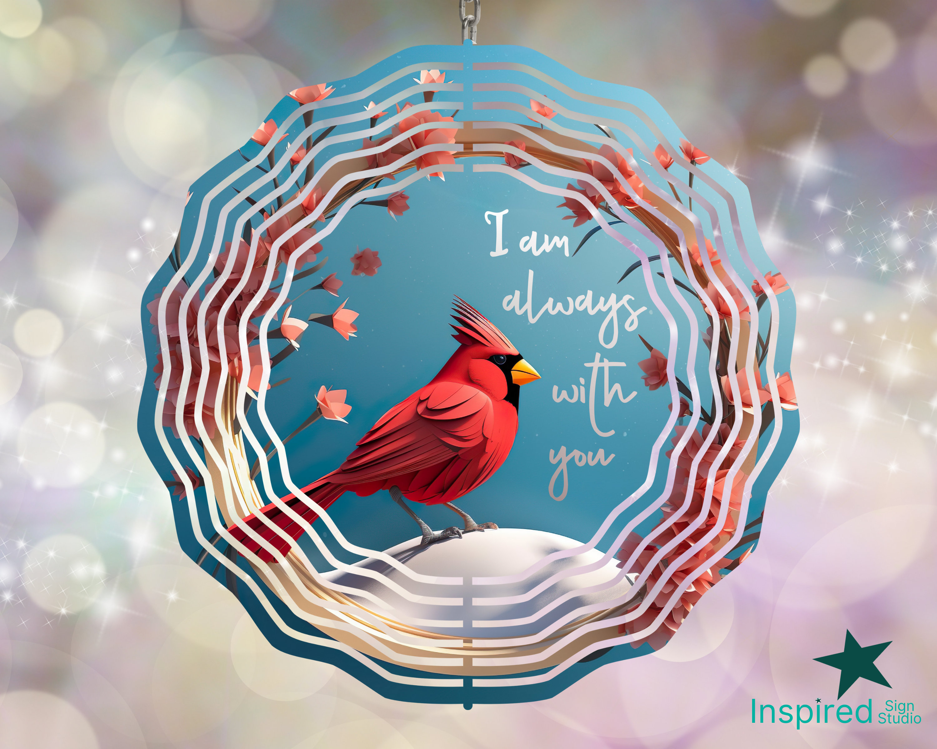 3D Cardinal Wind Spinner PNG Gift for Loss of Loved One - Etsy