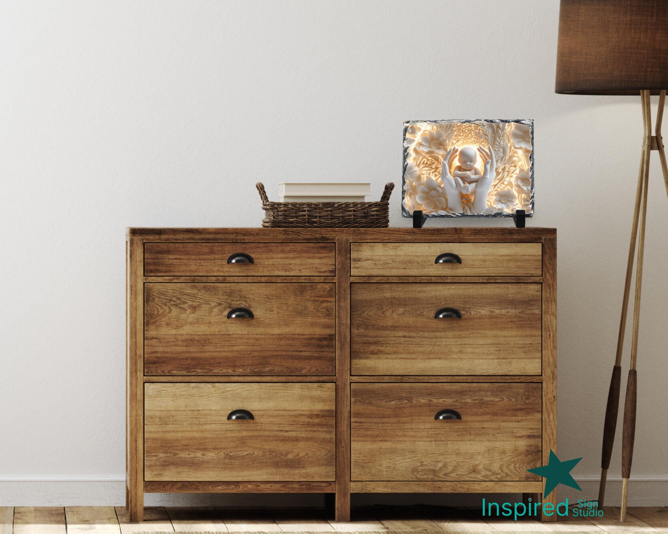 3D Baby Slate PNG, Baptism Gift, New Mom Sublimation (digital Download ...