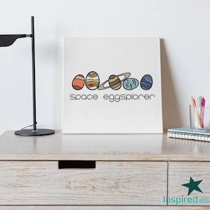 Space Eggs SVG, Easter Outer Space PNG, Planet Easter Egg, Astronomy ...