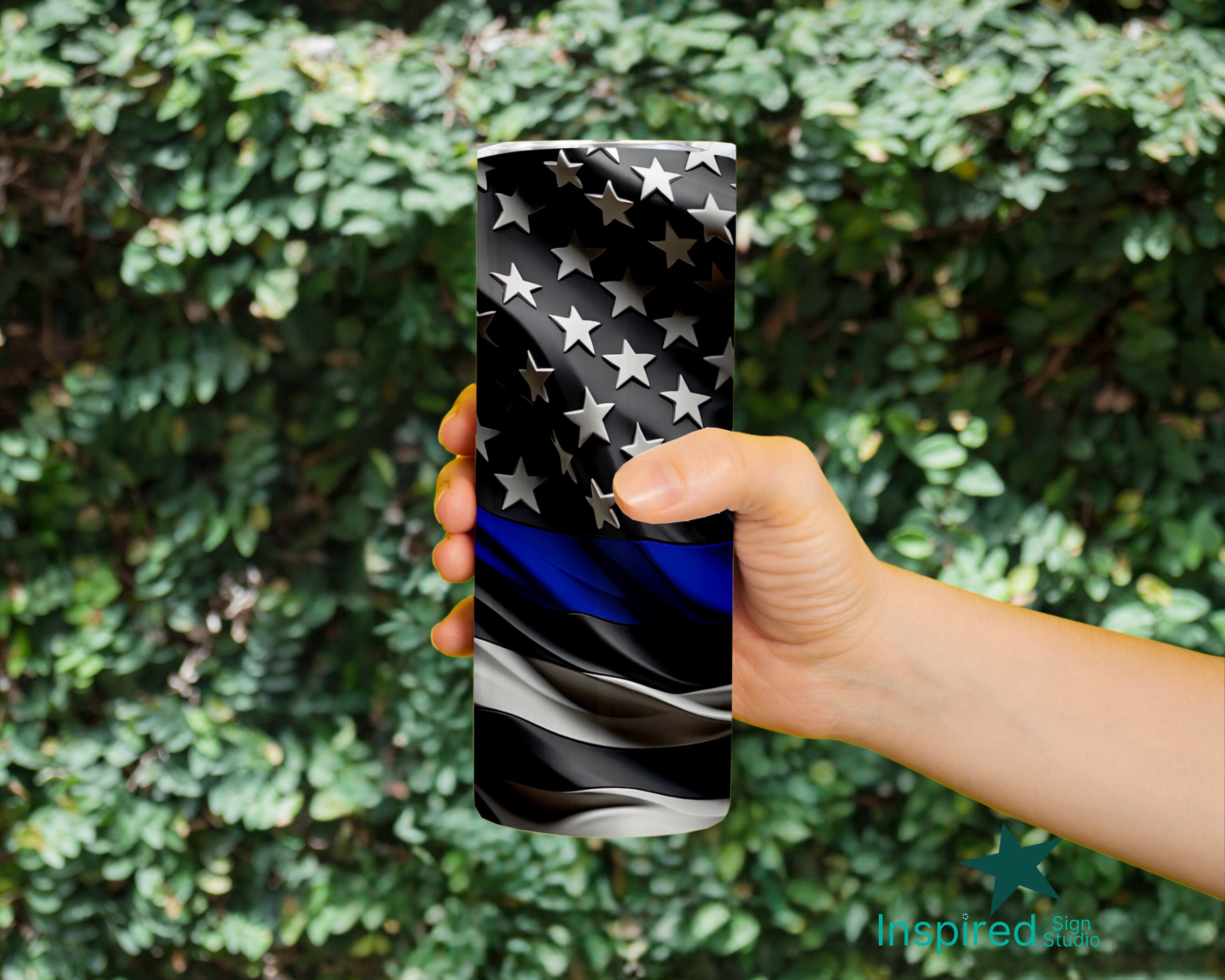 Thin Blue Line Flag Tumbler Wrap: Police Officer Gift (digital Download ...