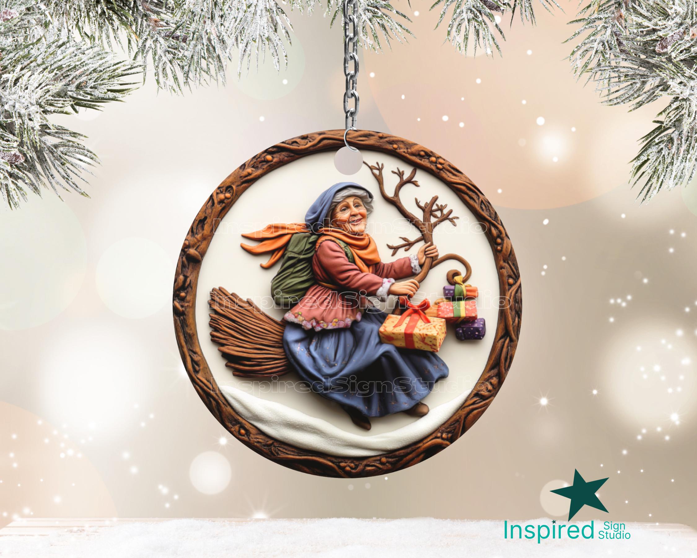3D La Befana Ornament PNG, Christmas Witch Sublimation Design, Italian ...