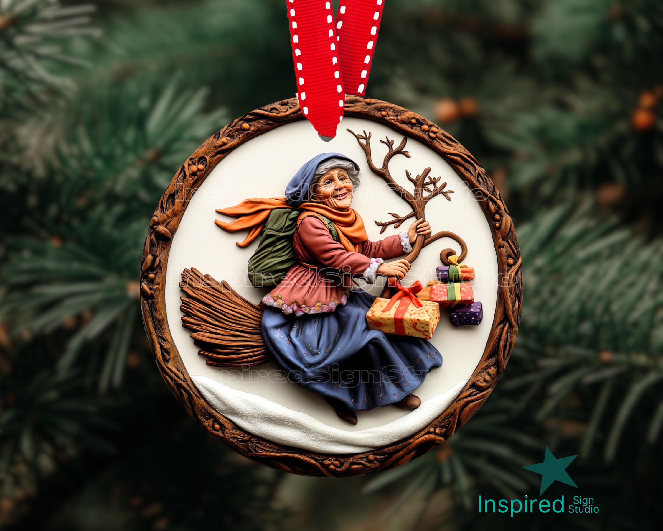 3D La Befana Ornament PNG, Christmas Witch Sublimation Design, Italian ...