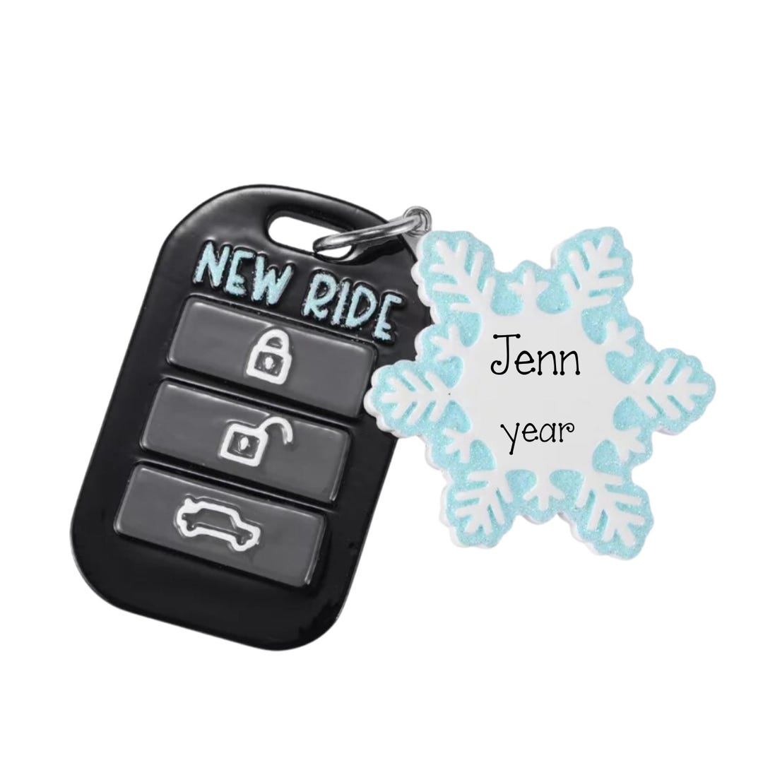New Ride Ornament ~ Car Fob Personalized Christmas Ornament ...