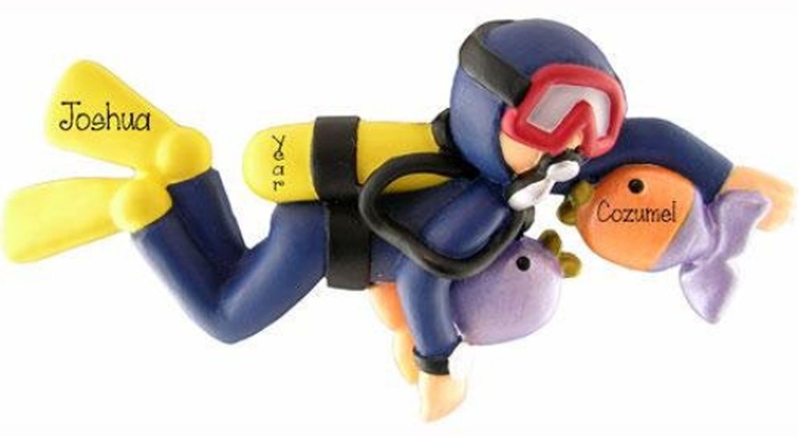 Personalized SCUBA DIVER Ornamentfemale Scuba Divermale - Etsy