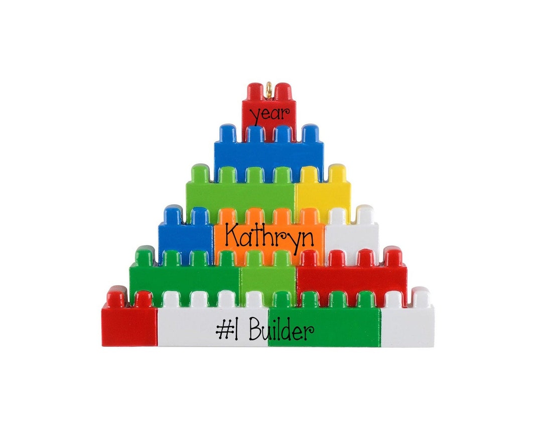 Building Blocks Ornament~colorful Building Blocks~christmas Ornaments ...