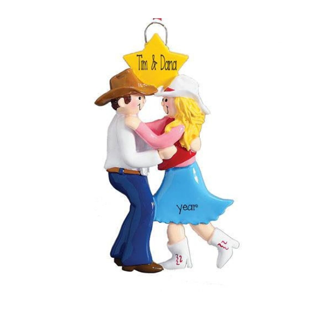 Personalized LINE DANCING Couple Ornamentchristmas - Etsy