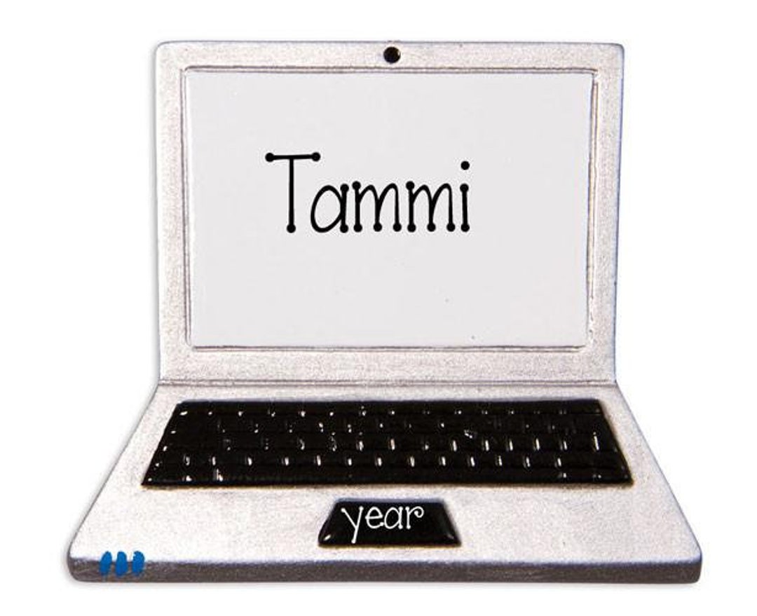 Personalized LAPTOP Ornament~christmas Ornaments~hand Personalized ...