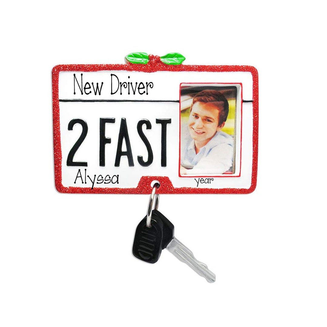 Personalized Drivers License Picture Frame Ornament~christmas Ornaments ...