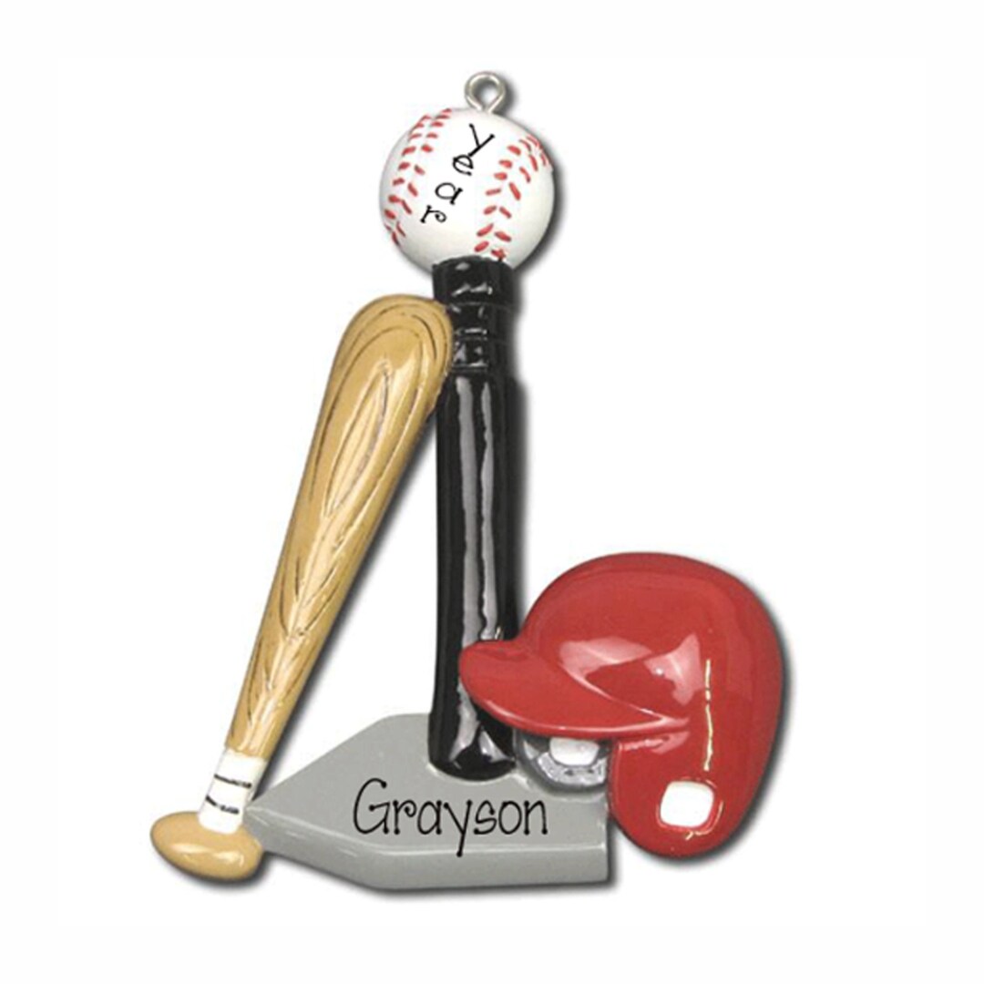 Personalized T BALL Ornament~christmas Ornaments~hand Personalized ...