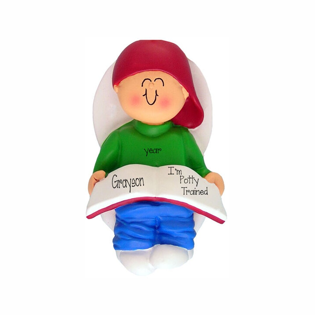 Personalized Potty Trained Ornament~little Boy Potty Train~christmas ...