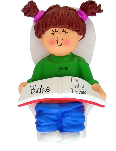 Personalized Potty Trained Ornamentlittle Girl Potty - Etsy