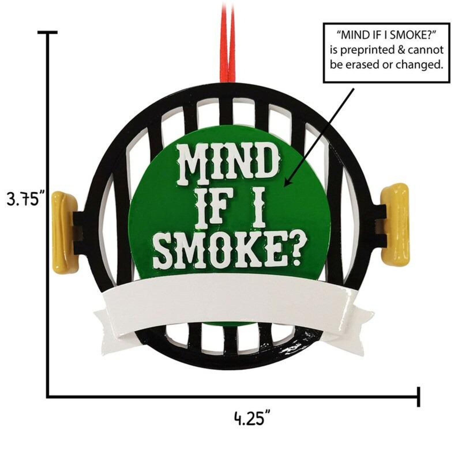 Personalized Smoker Grill Ornament~christmas Ornaments~hand ...