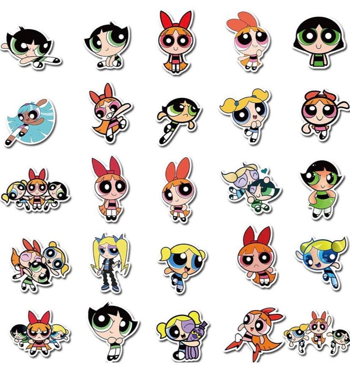 Powerpuff Girl Stickers/cartoon/cartoon Sticker/tv Show | Etsy