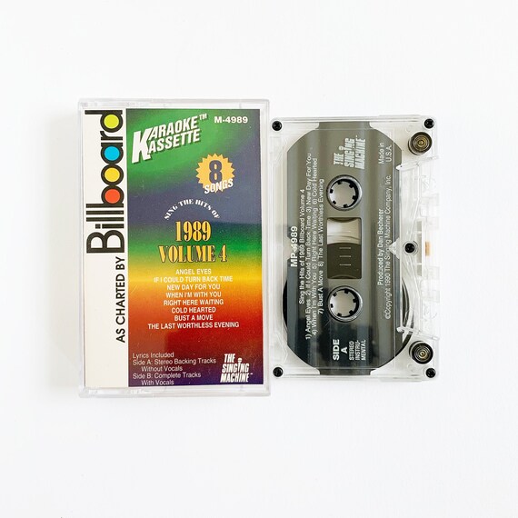 Karaoke Kassette Billboard 1989 Volume 4 Cassette Tape | Etsy