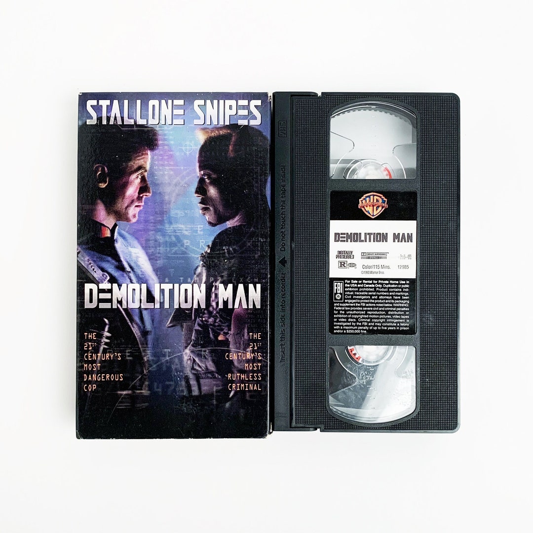 Demolition Man VHS Cassette Tape - Etsy