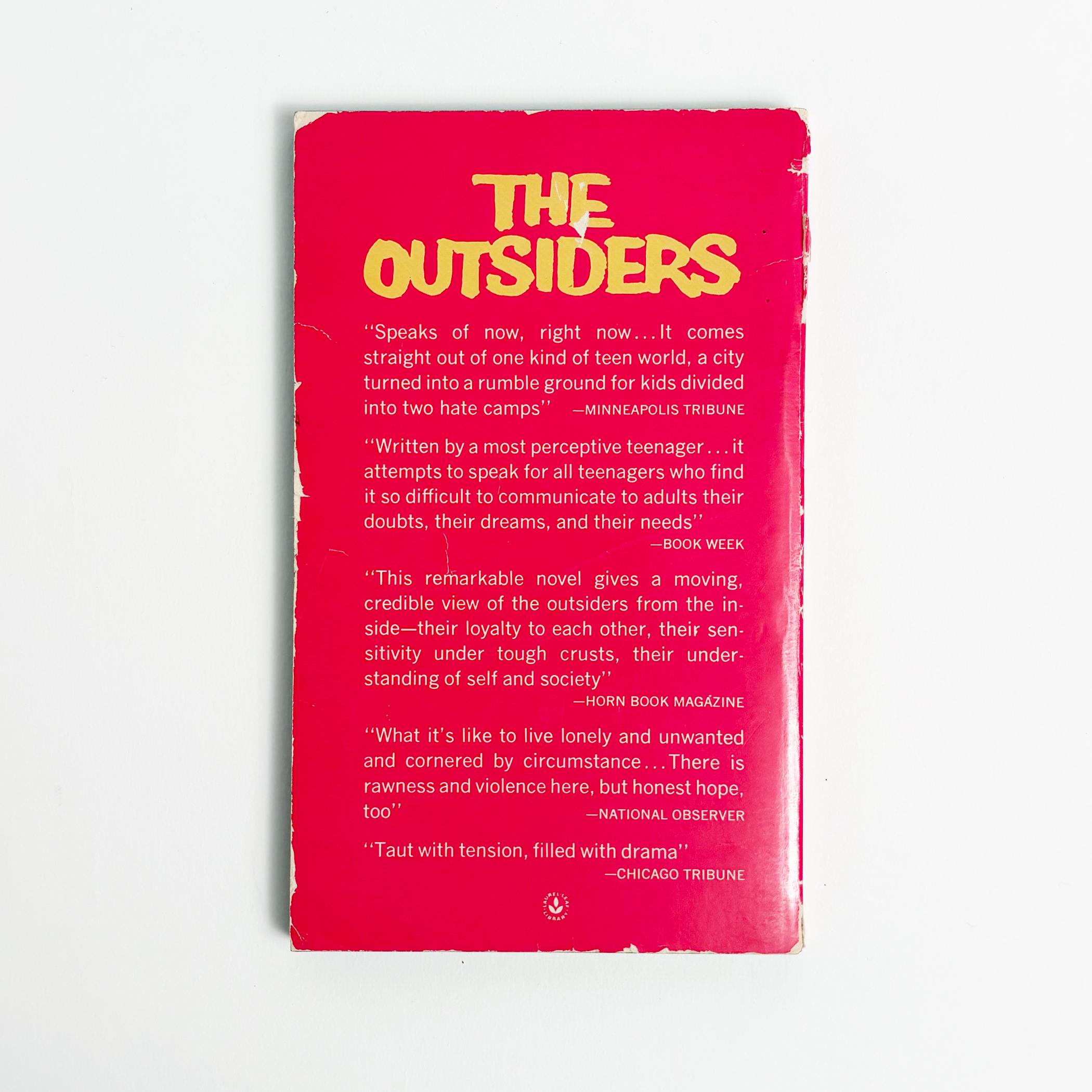 The Outsiders by S.E. Hinton Vintage Paperback Book - Etsy