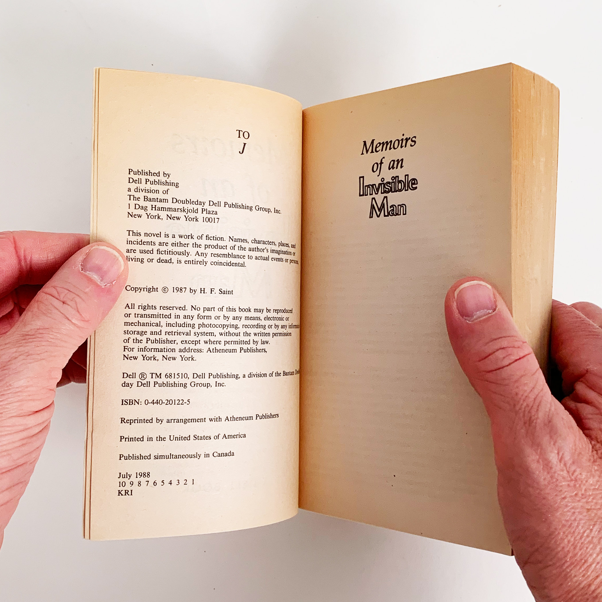 Memoirs Of An Invisible Man Book