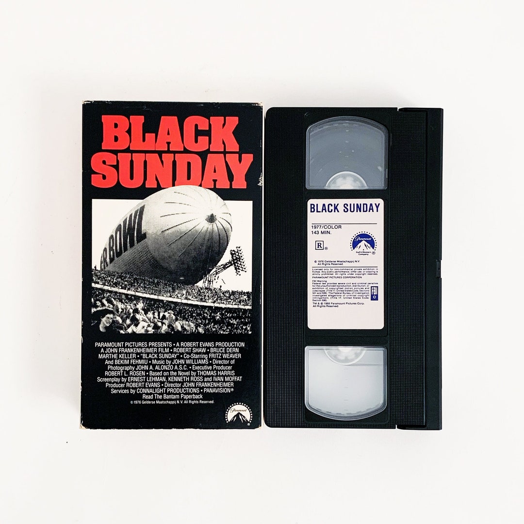 Black Sunday - VHS Cassette Tape - Etsy